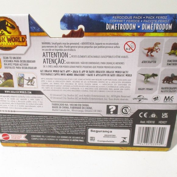 Mattel | Toys | New 22 Jurassic World Dominion Ferocious Pack ...